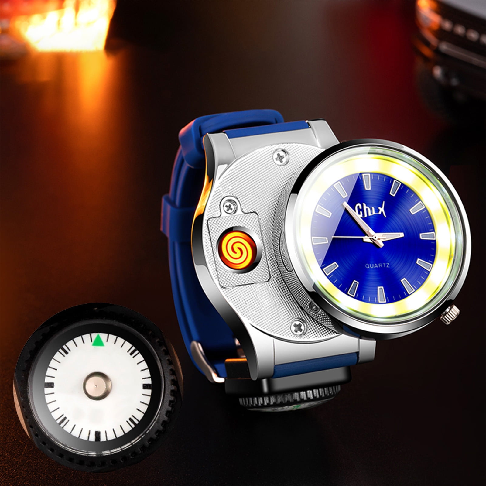 RXIRUCGD Lighter Watch Cool Lighters, Electronic Rechargeable Lighter ...