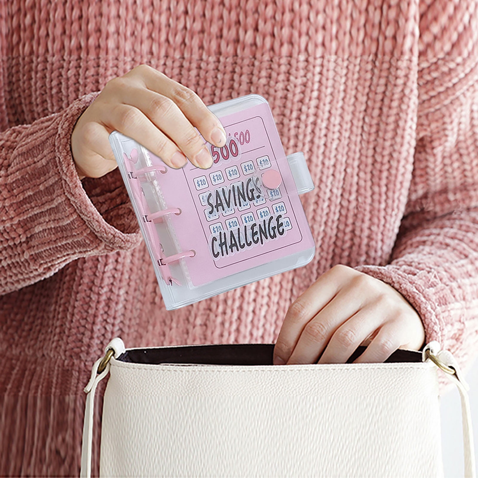 RXIRUCGD Money Savings Challenge Book Mini Budget Binder, Vertical ...