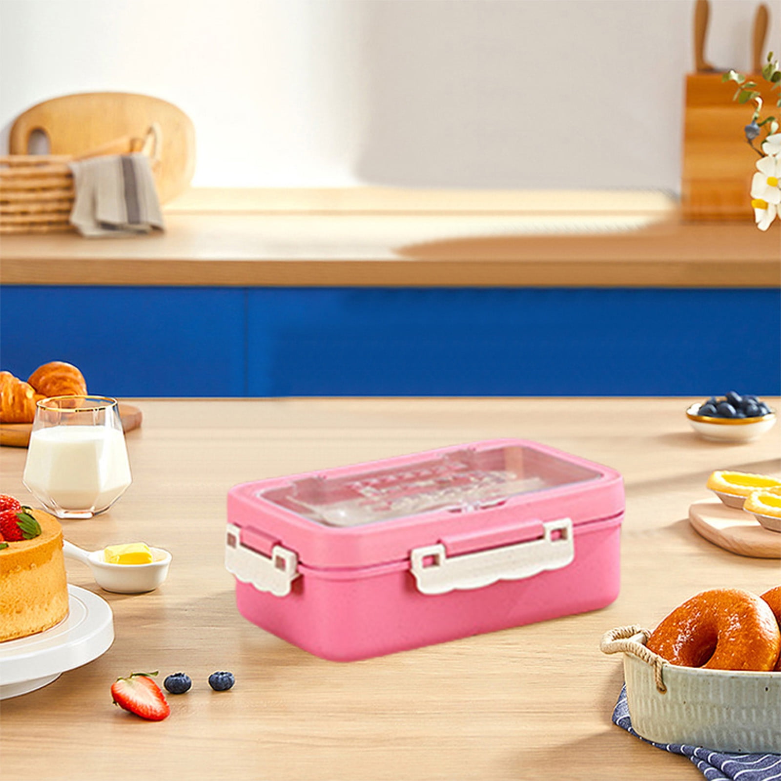 RXIRUCGD Multi-Compartment Insulated Lunch Box Set with Utensils - Leak ...