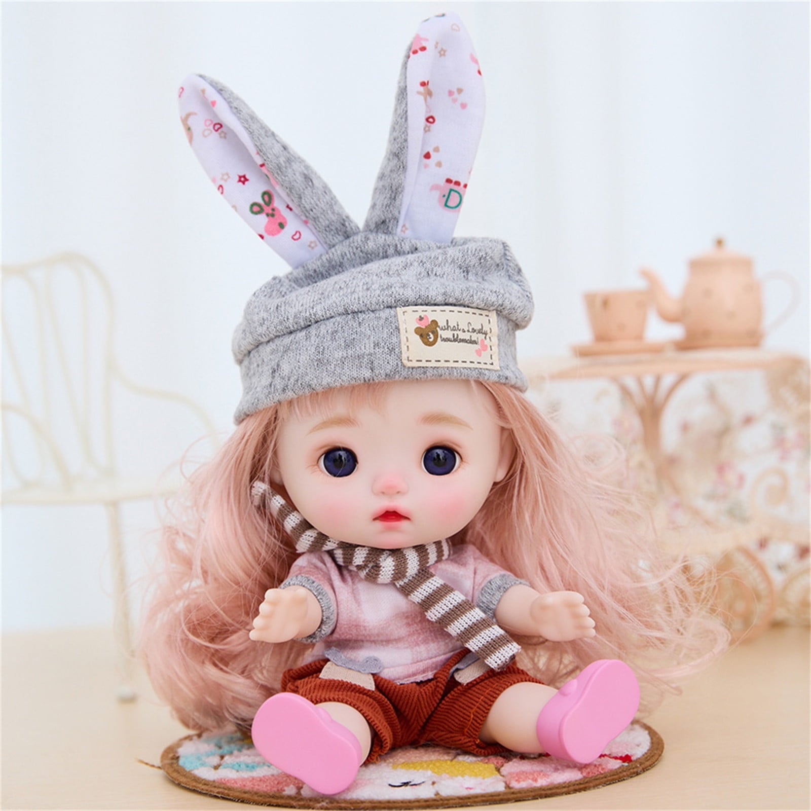 RXIRUCGD Multi Joint Dress Up Princess Rubber Doll with Movable Limbs ...