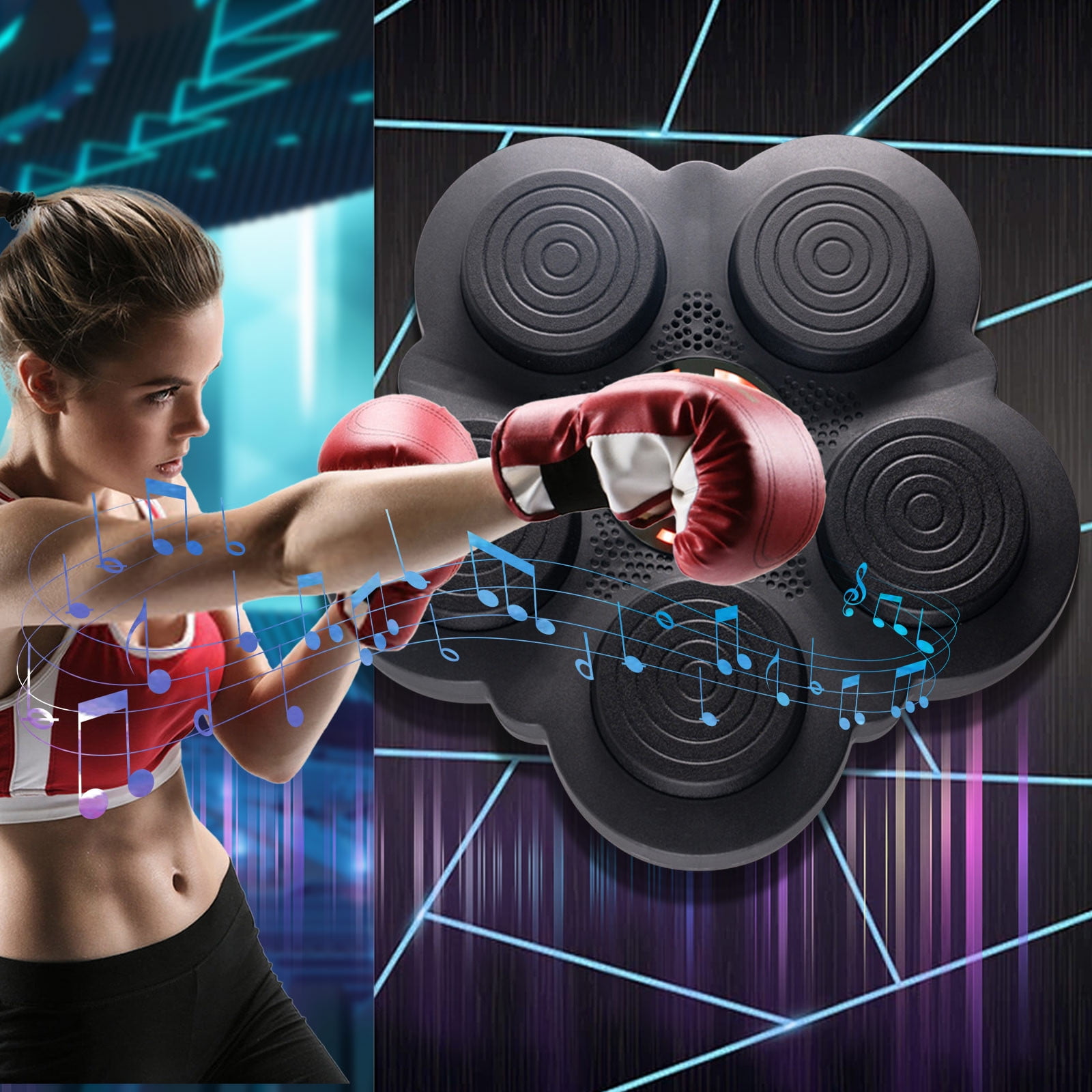 RXIRUCGD Music Boxing Machine - Wall Mounted Bluetooth Smart Electronic ...