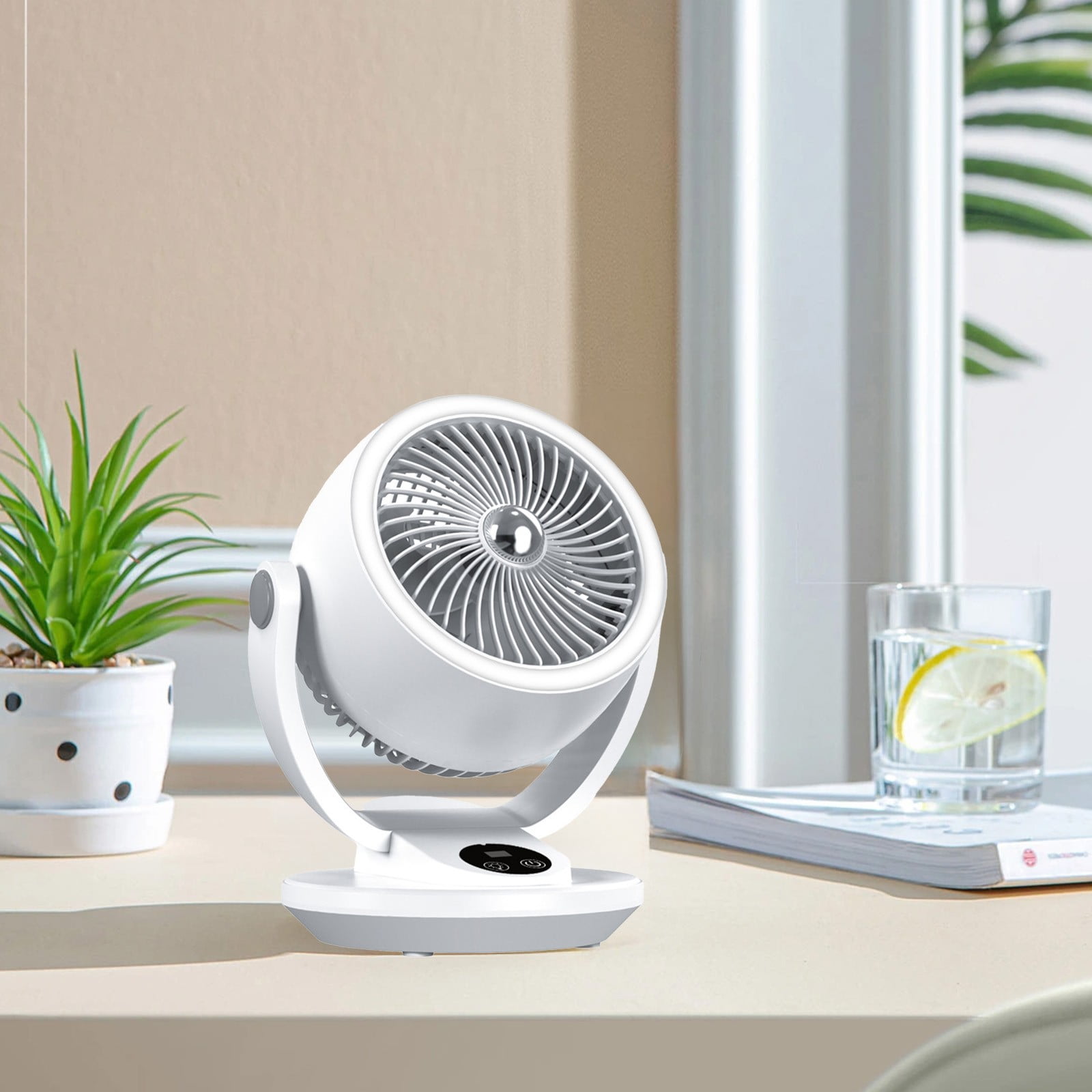 RXIRUCGD New Mini Fan Usb Portable Chiller Desktop Mute Spray Water ...