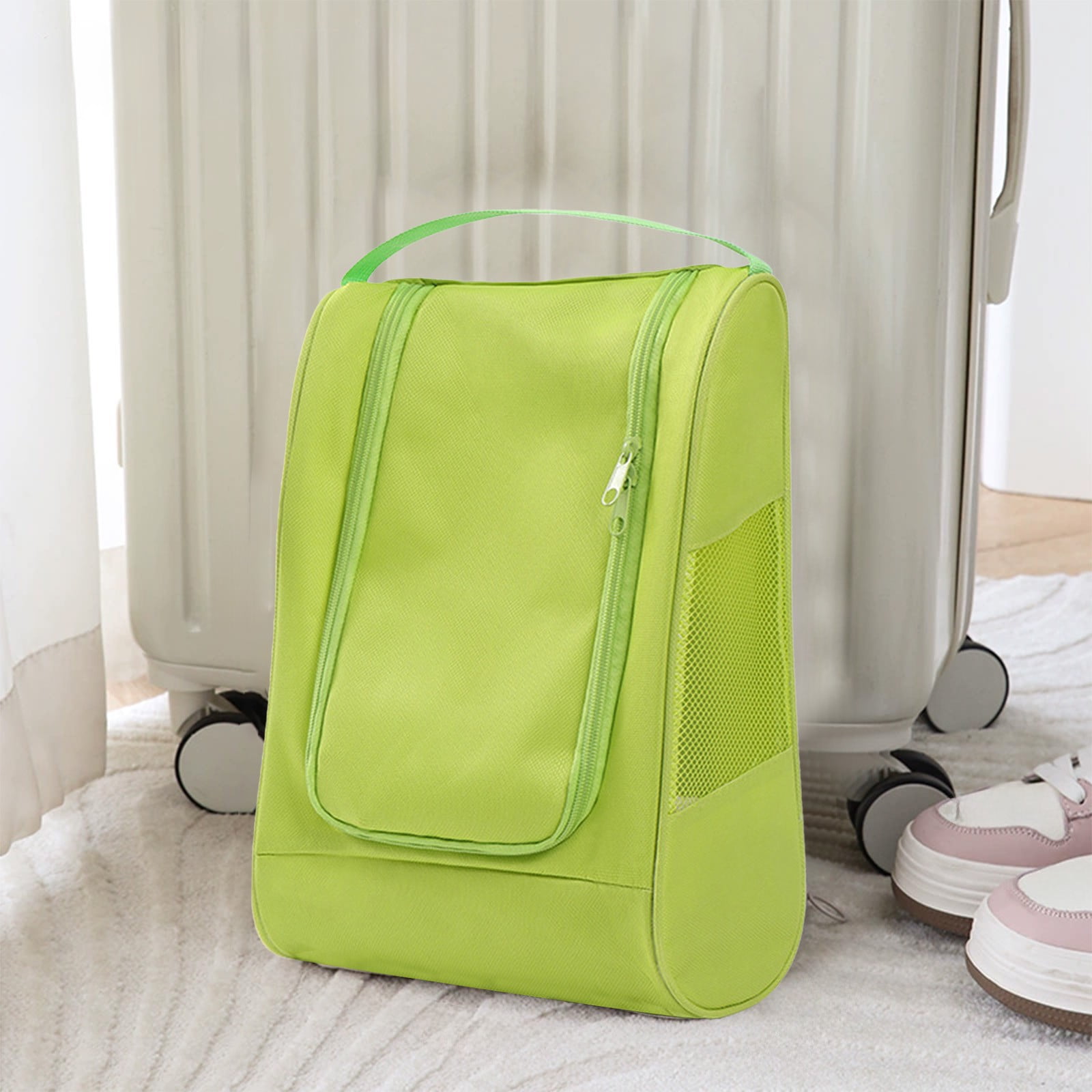 RXIRUCGD Oxford Shoe Travel Bag - Breathable Mesh Compartment For ...