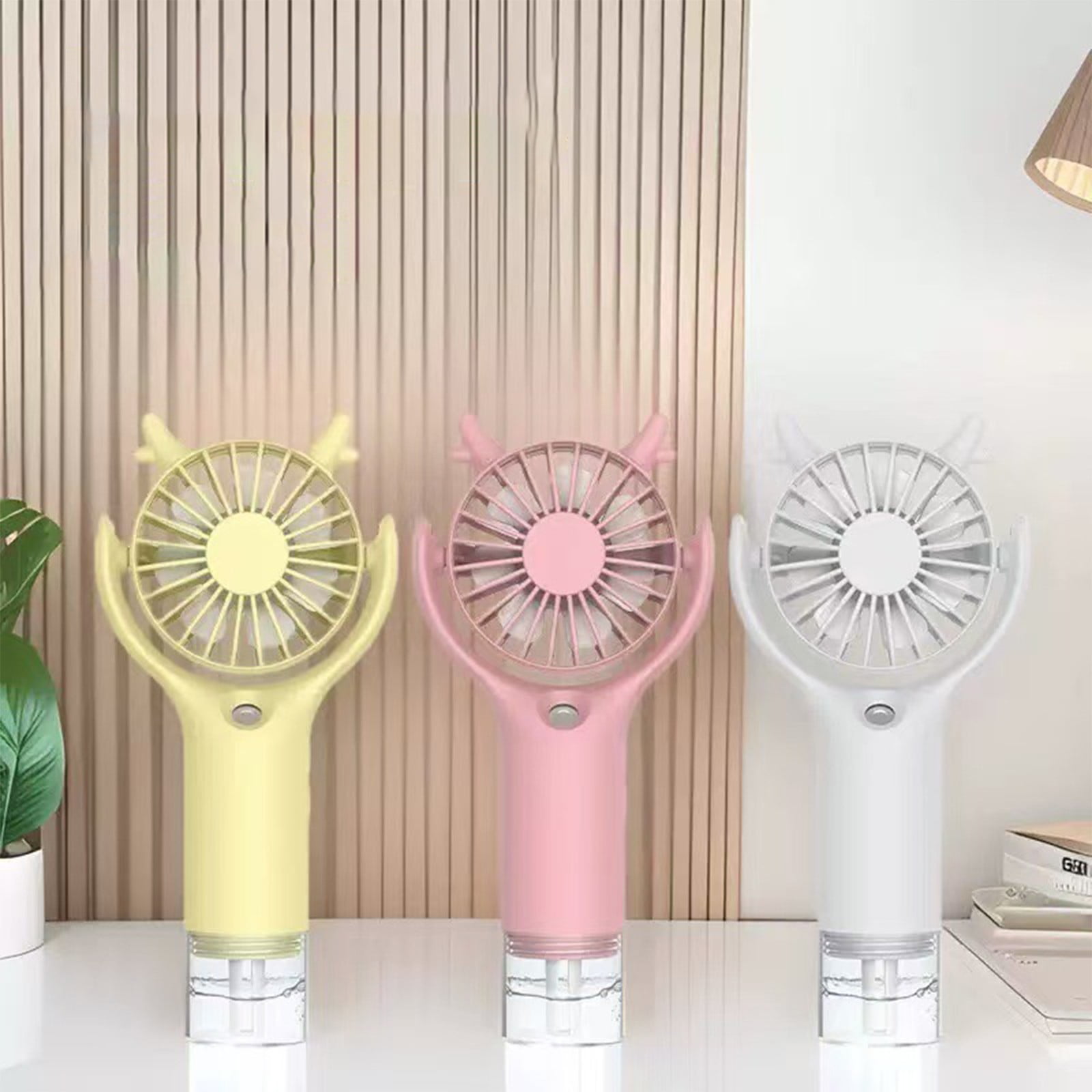 RXIRUCGD Portable Handheld Misting Fan, Rechargeable Battery Operated ...