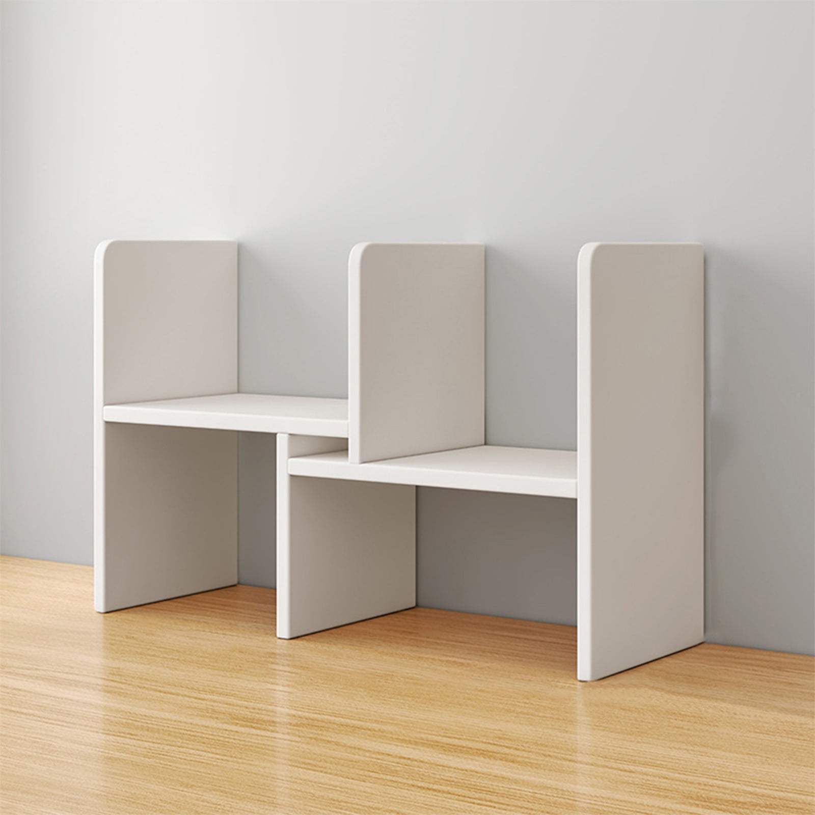 RXIRUCGD Retractable Wooden Desktop Bookshelf - Multi-Tier Adjustable ...