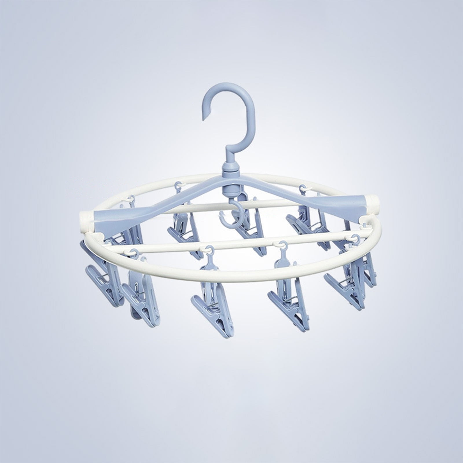 RXIRUCGD Rotating Clip Foldable Laundry Drying Rack - 360° Multi ...