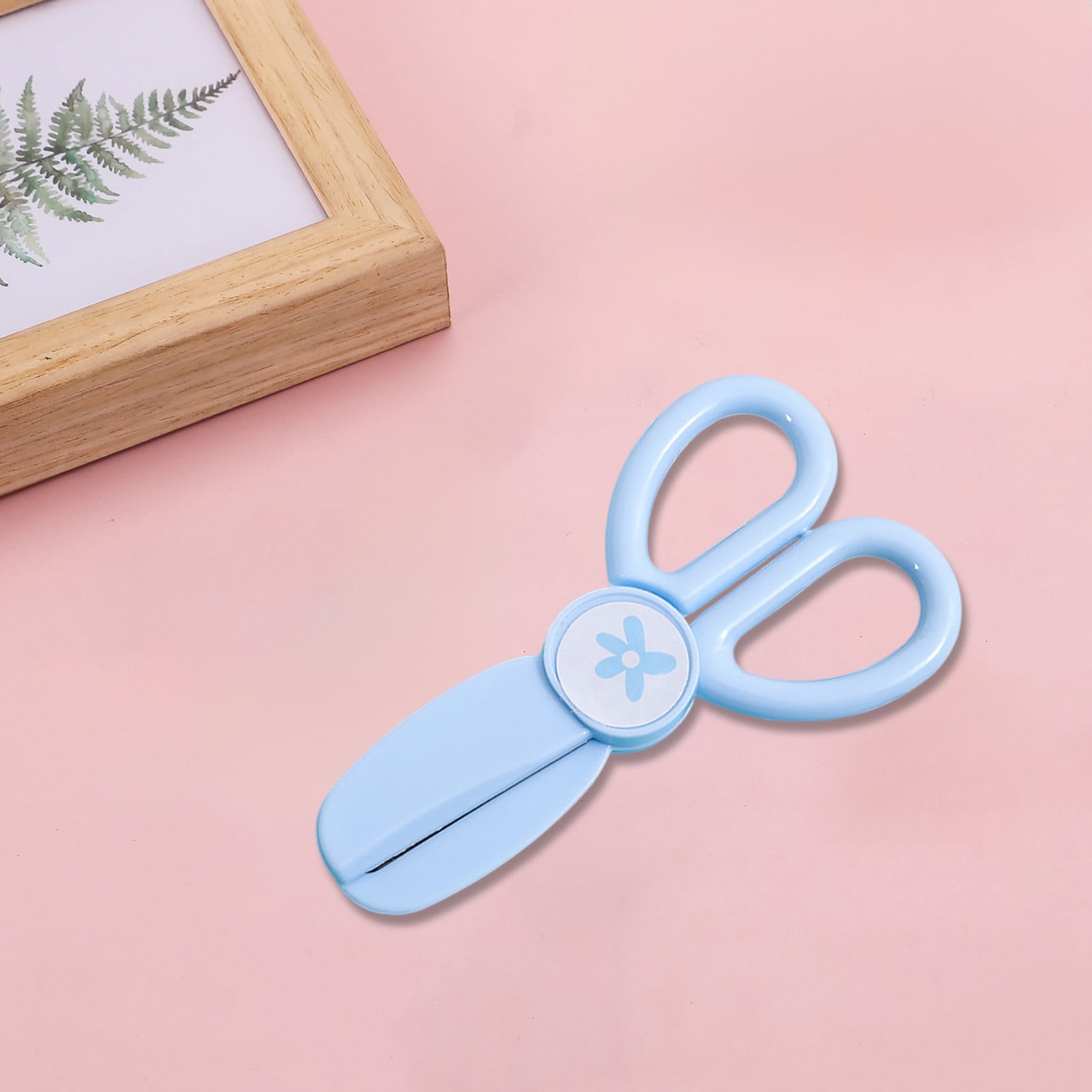 RXIRUCGD Safety Rounded Tip Craft Scissors with Effort Saving Blade ...