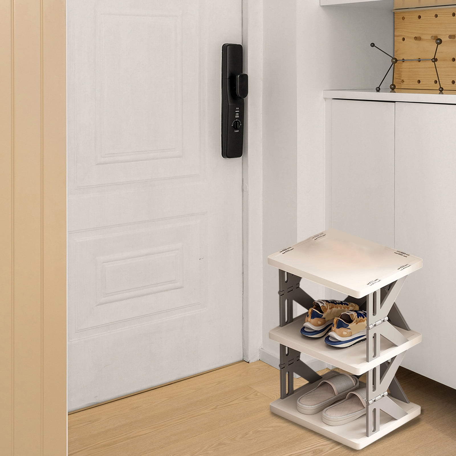 RXIRUCGD Shoe Rack, Collapsible Shoe Rack for Home Dorm Room, Plastic ...