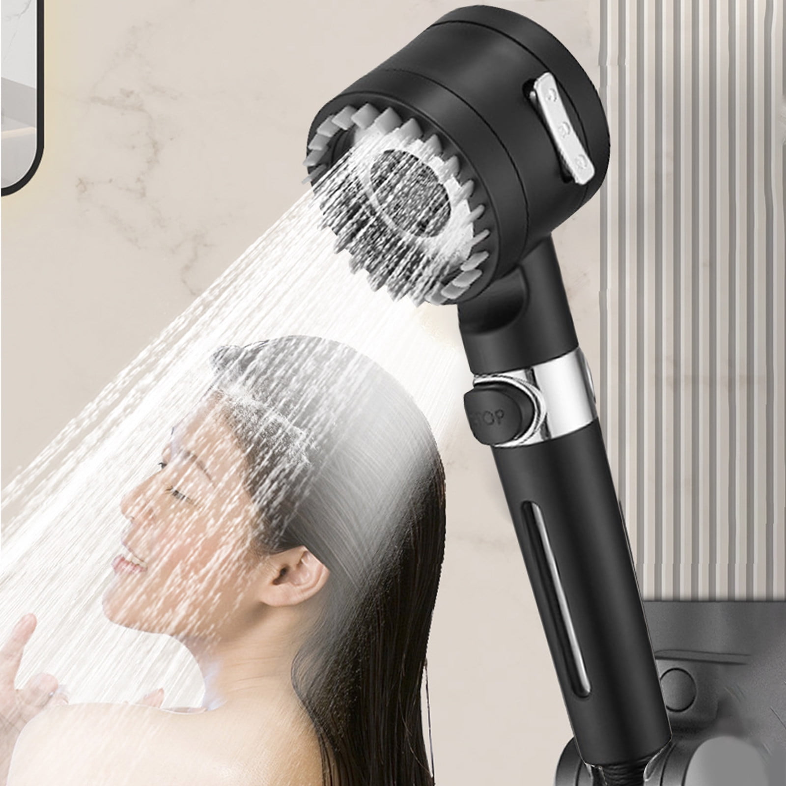 RXIRUCGD Shower Head, Three Double Filtration Three-speed Pressurized ...