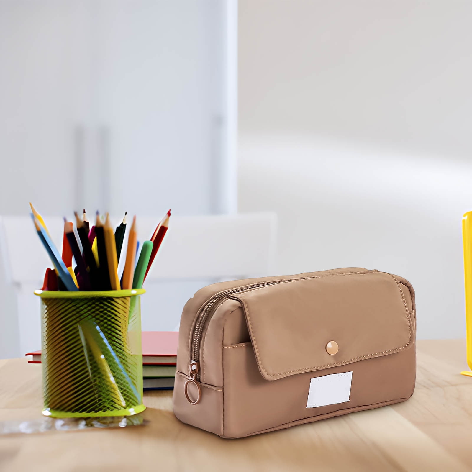 RXIRUCGD Solid Color Pencil Case with Large Capacity, Multi-functional ...