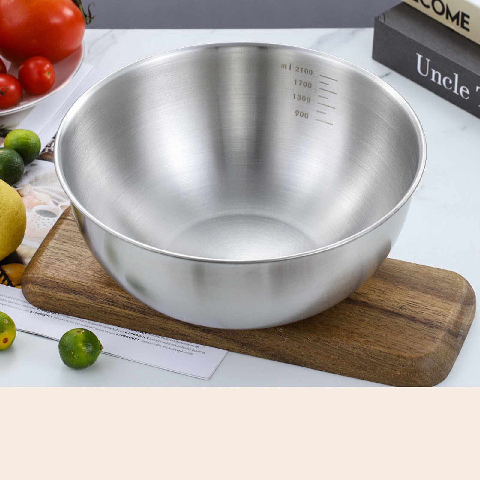 RXIRUCGD Stainless Steel Basin Food Bowl, Rust Steel Thickened Multi ...