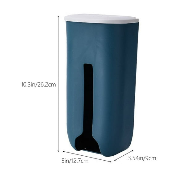 RXIRUCGD Storage Box, Plastic Bag Storage Box Kitchen Wall-mounted ...