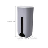 RXIRUCGD Storage Box, Plastic Bag Storage Box Kitchen Wall-mounted ...