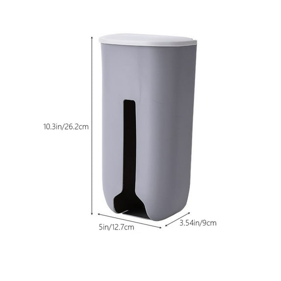 RXIRUCGD Storage Box, Plastic Bag Storage Box Kitchen Wall-mounted ...