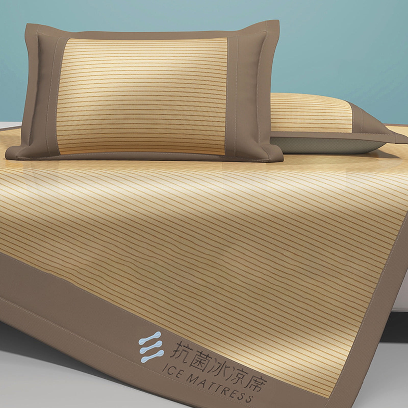 RXIRUCGD Summer Sleeping Mat-Foldable Rattan Summer Sleeping Mat-Cool ...