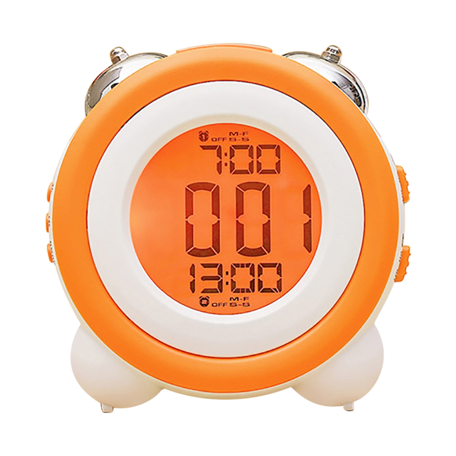 RXIRUCGD Three-dimensional LED Alarm Clock Silent With Luminous ...