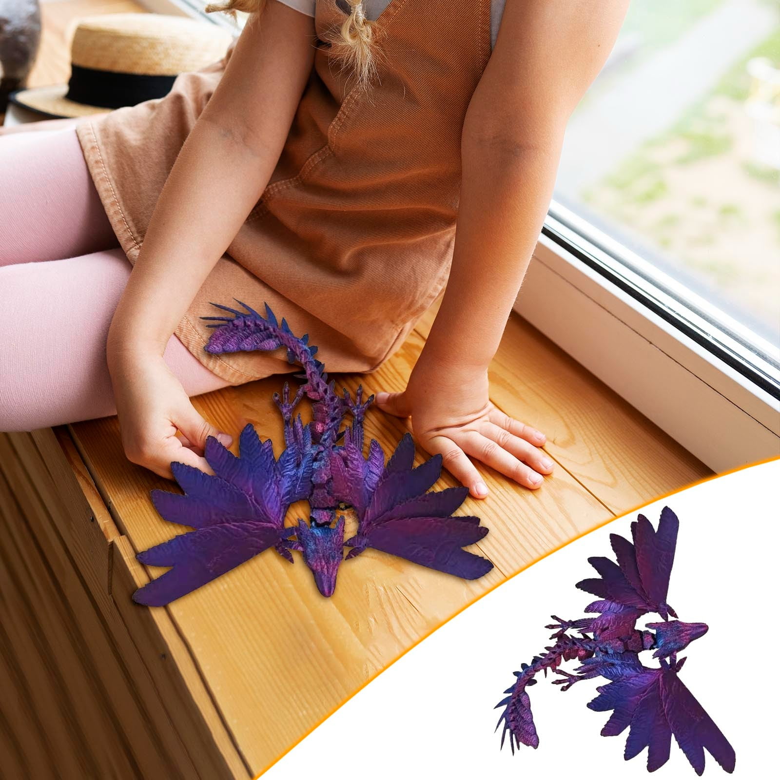 RXIRUCGD Toy, 3D Printed Dragon Modle Toy, Full Articulated Toys for ...