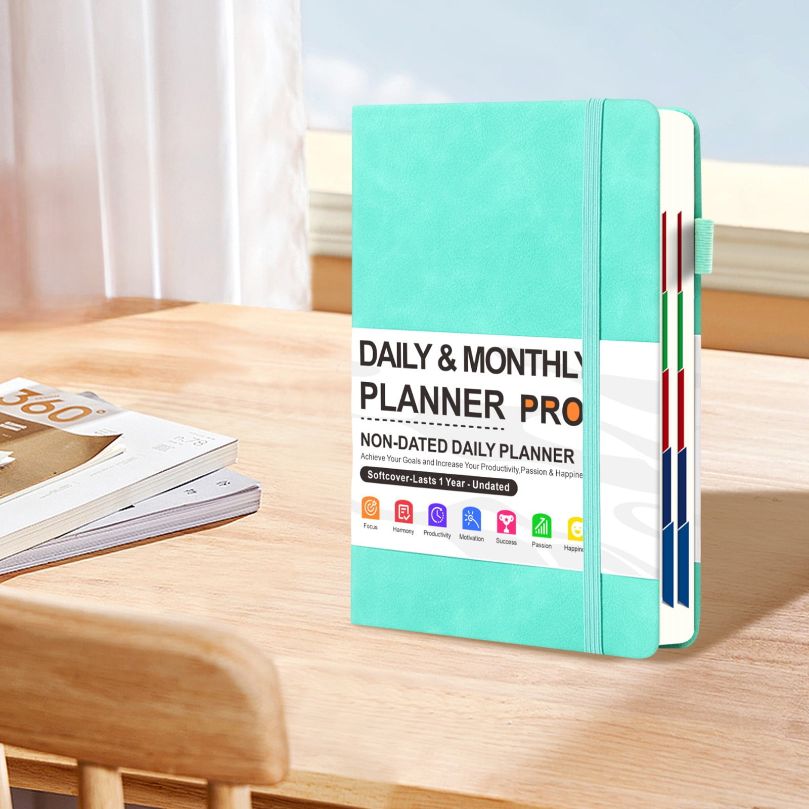 RXIRUCGD Undated Monthly Planning Notebook with Budget Tracking Section ...