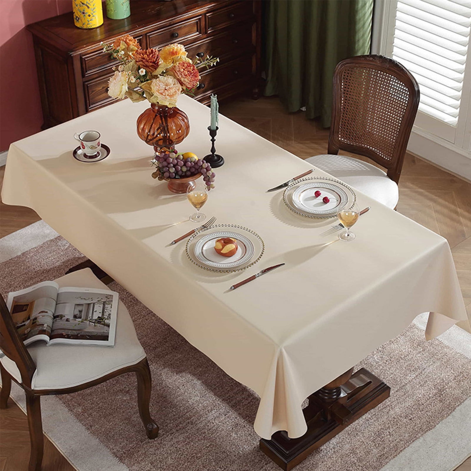 RXIRUCGD Versatile PU Material Table Cover for Multiple Settings ...