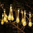 RXIRUCGD Water Drop String Lights Outdoor Decorative Lamp, Outdoor ...