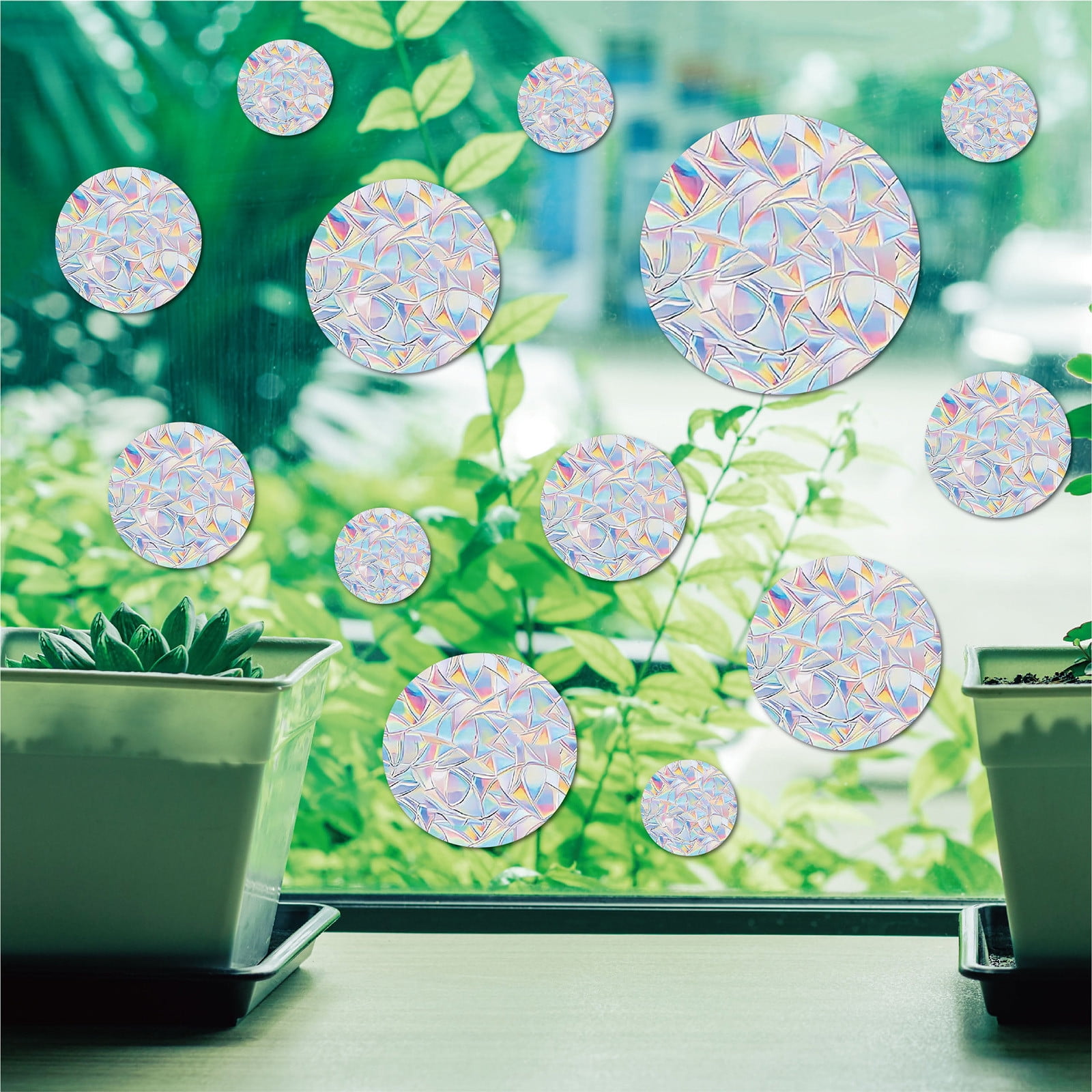 RXIRUCGD Window Stickers, Anticollision Window Decals Stickers Circle ...