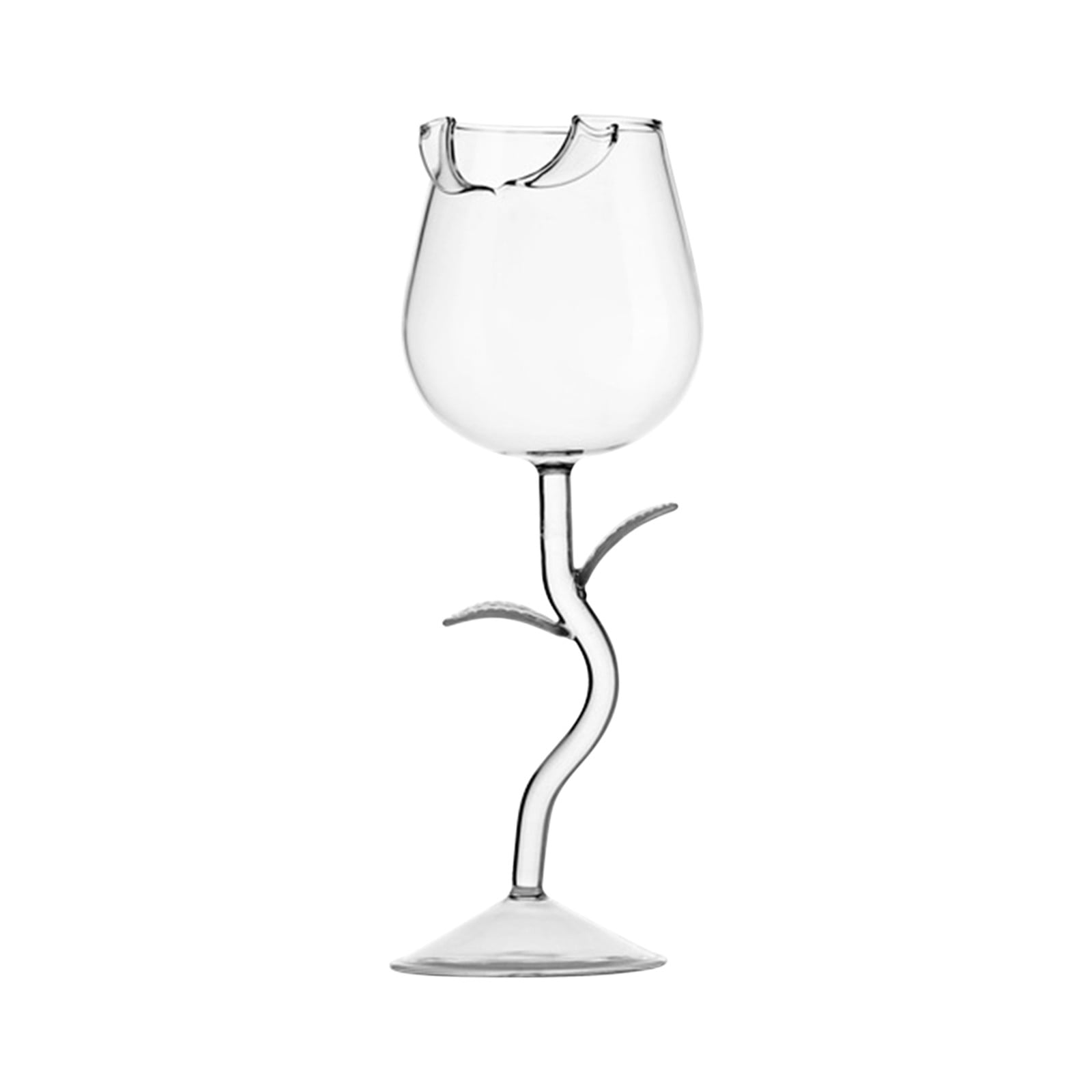 RXIRUCGD Wine Glasses, 280ml Rose Red Wine Cup High End Luxury Glass ...