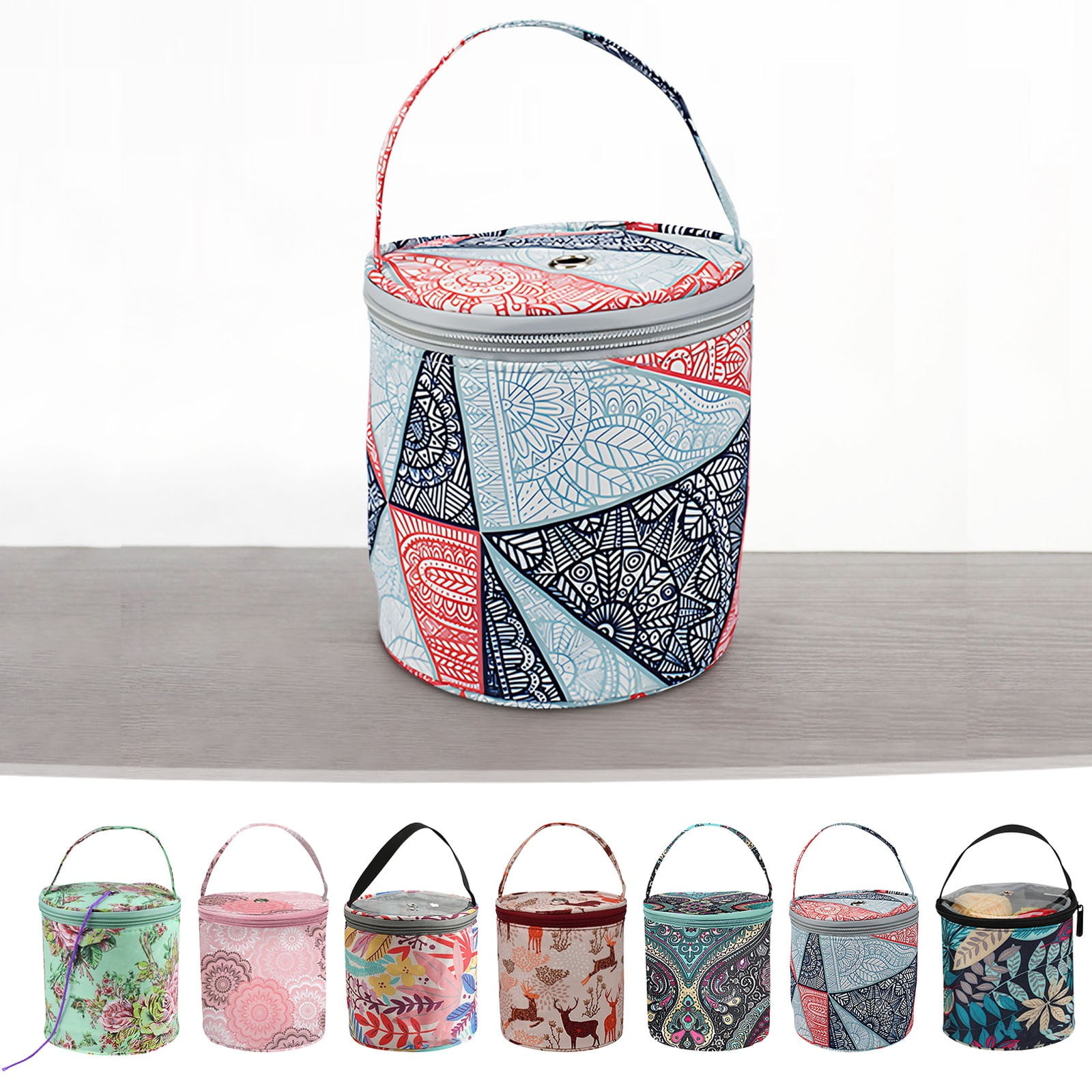 RXIRUCGD Wool Bag Storage Organizer Yarn Storage Bag Knitting Bag ...