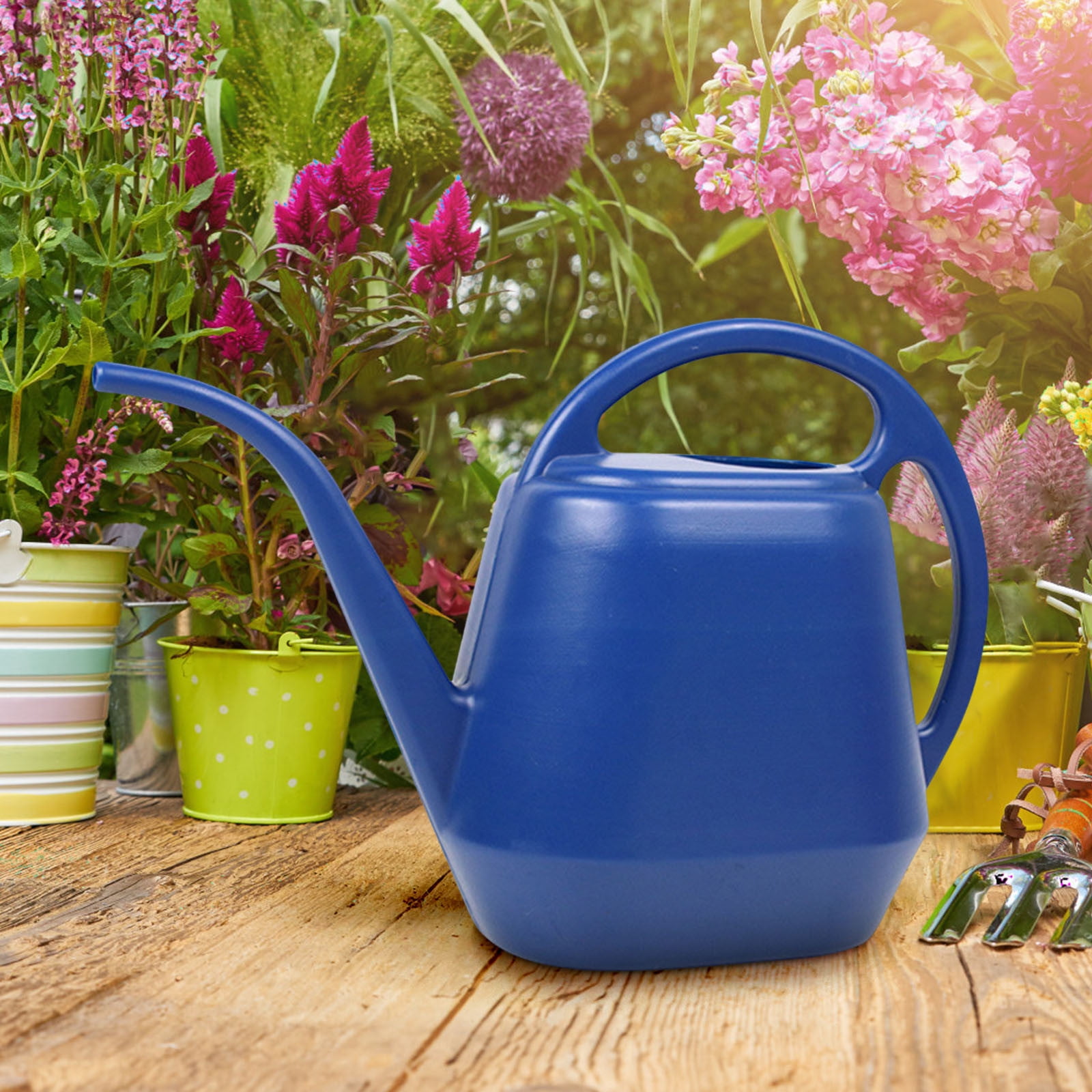 RXIRUCGD Long Spout Professional Plastic Garden Watering Can - Large ...