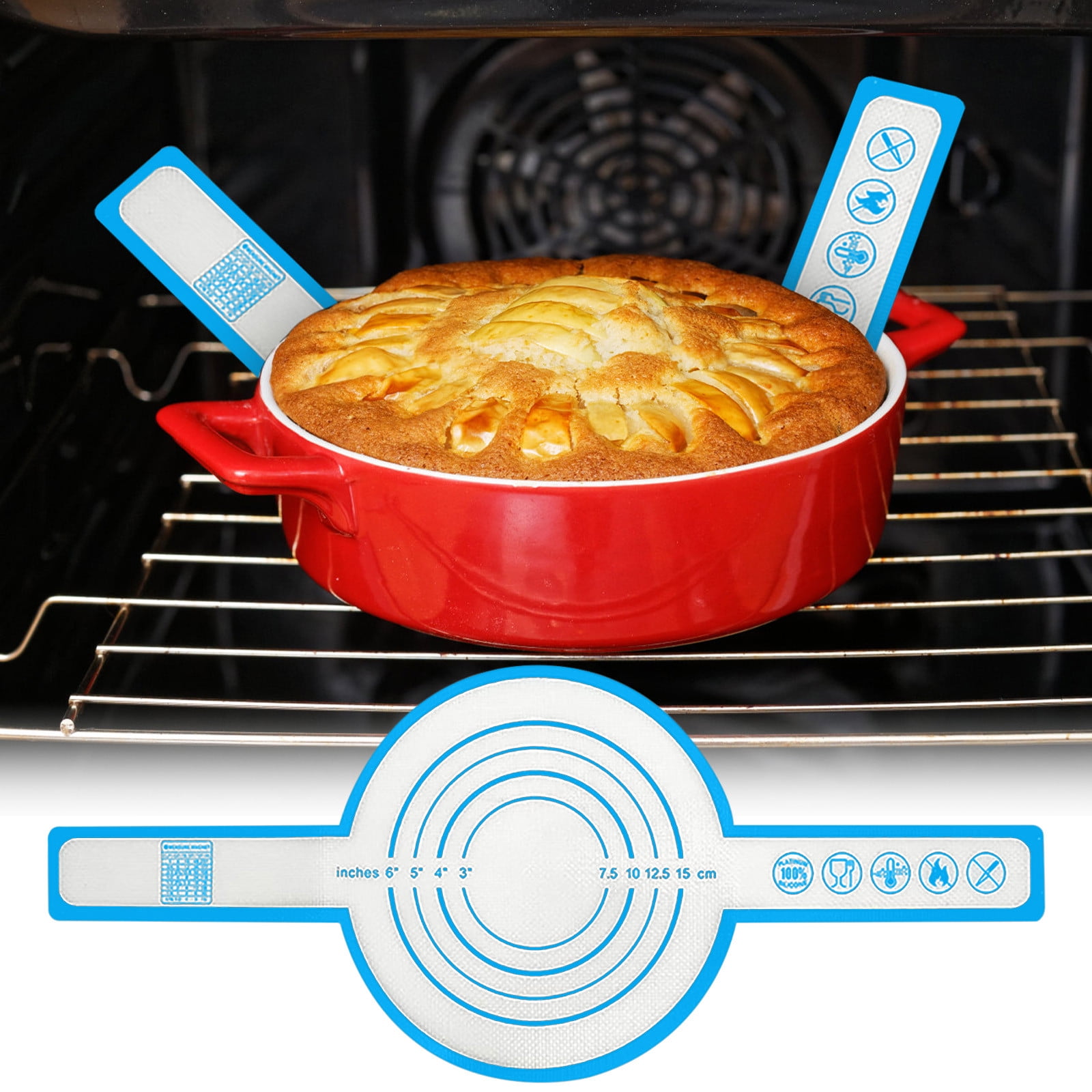 RXMEKW Bread Sling - Easy To Clean and Non Stick Bread Mat for Ovens ...