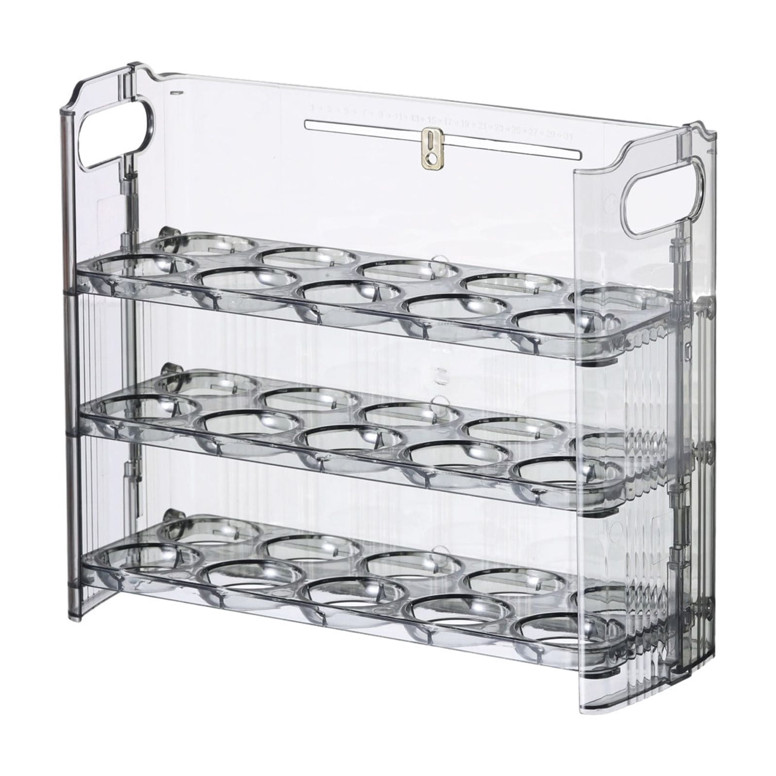 RXMEKW Foldable Eggs Organizer Refrigerator Side Door Multi-Layer Eggs ...