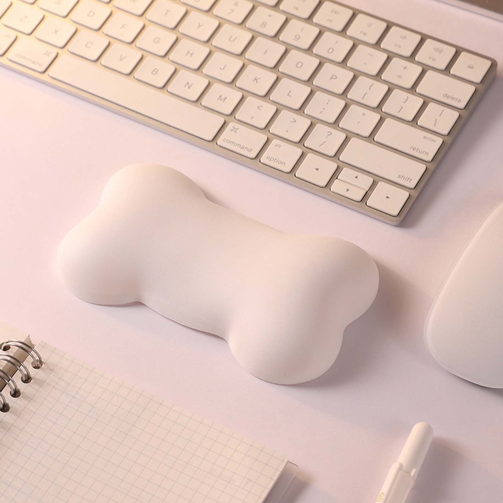 RXMEKW Leather Silicones Wrist Brace Mouse Pad Keyboard Hand Support ...