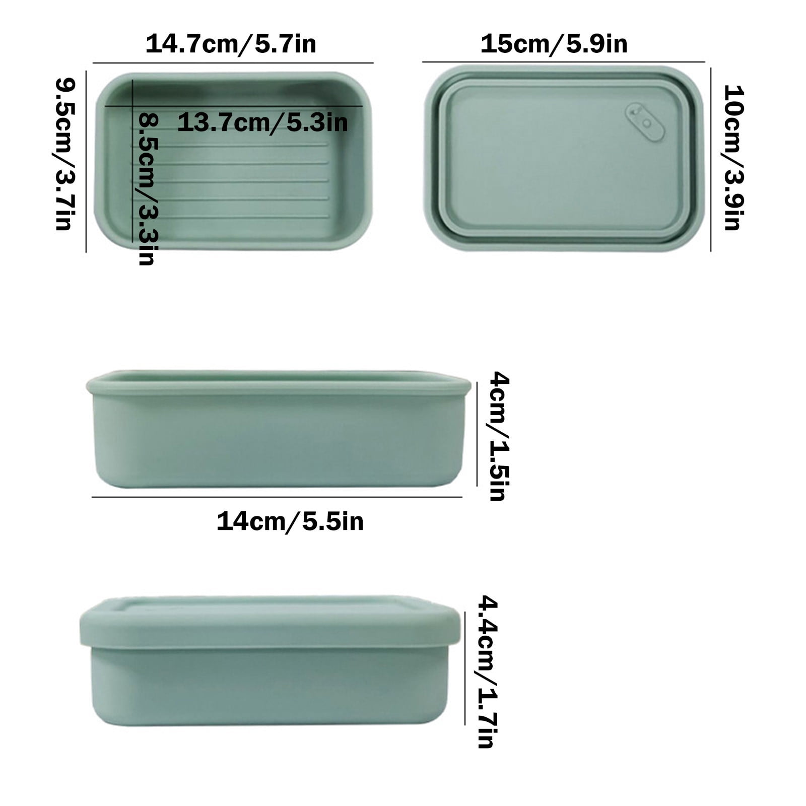 RXMEKW Portable Travel Soap Case With Draining Layer Enhanced Leak ...
