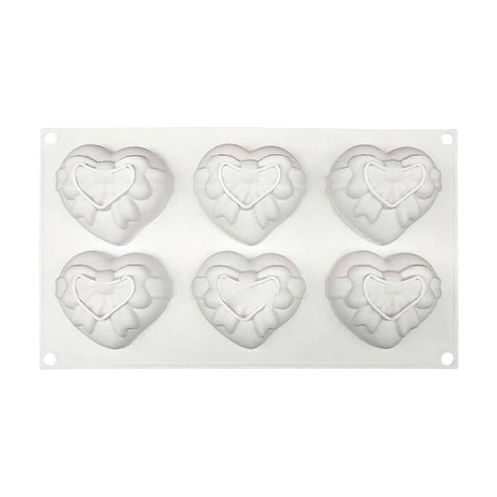 RXMEKW Silicone Molds for Baking,Heart Shaped Cake Silicone Molds Set ...