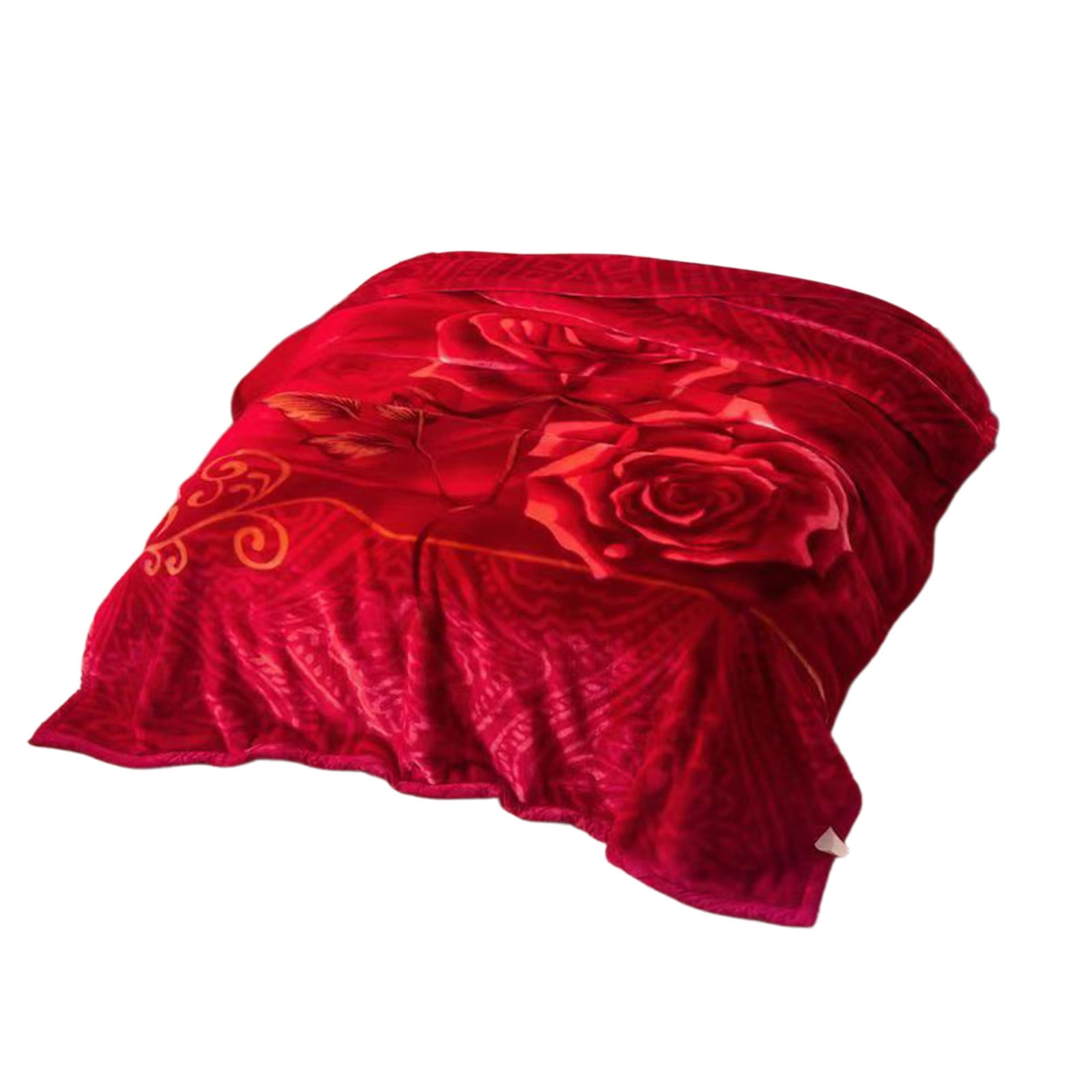 RXMEKW Warm Blankets for Winter,Thick Double Layered Raschel Flannel ...