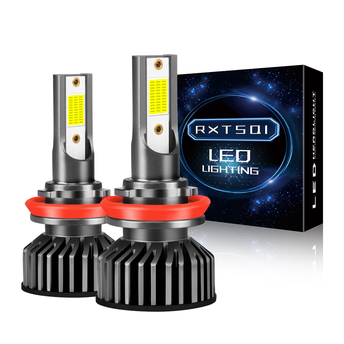 RXTSQI H11 LED Headlight Bulbs,12000LM 60W 300% Brighter H11 Headlight ...