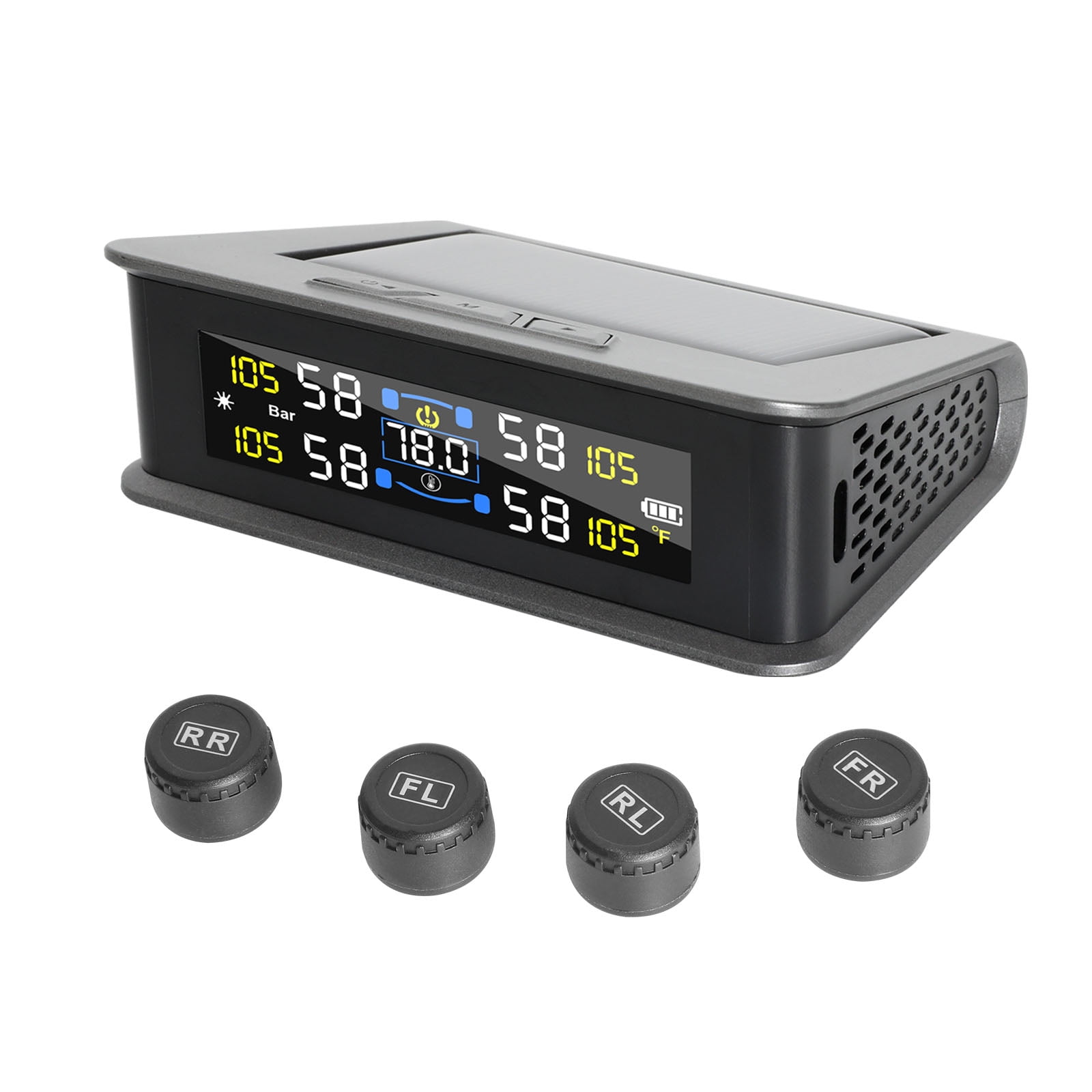 RXTSQI Tire Pressure Monitoring System, Low Power Consumption Clear To ...