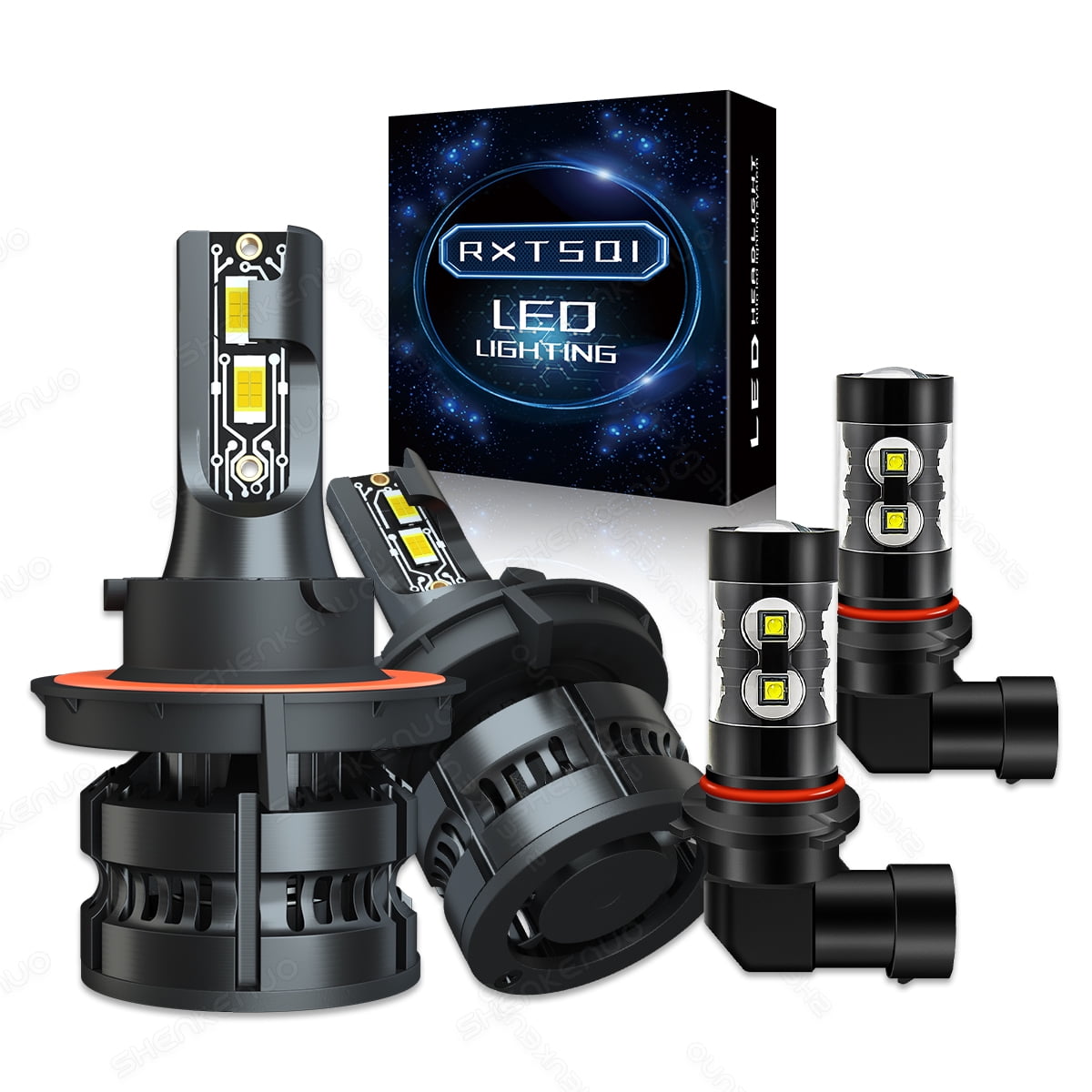 RXTSQI for Ford F-150 2009 2010 2011 LED Headlight Bulbs 9008/H13 High ...