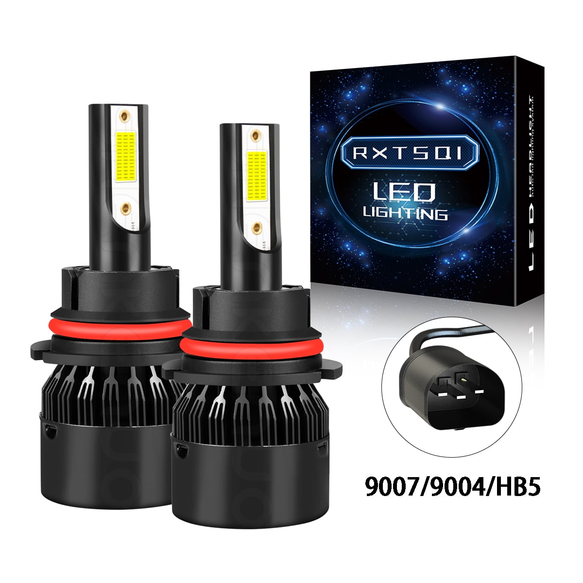 RXTSQI for Ford Ranger 1993-2011 2x 9007 LED Headlight Bulb High-Low ...