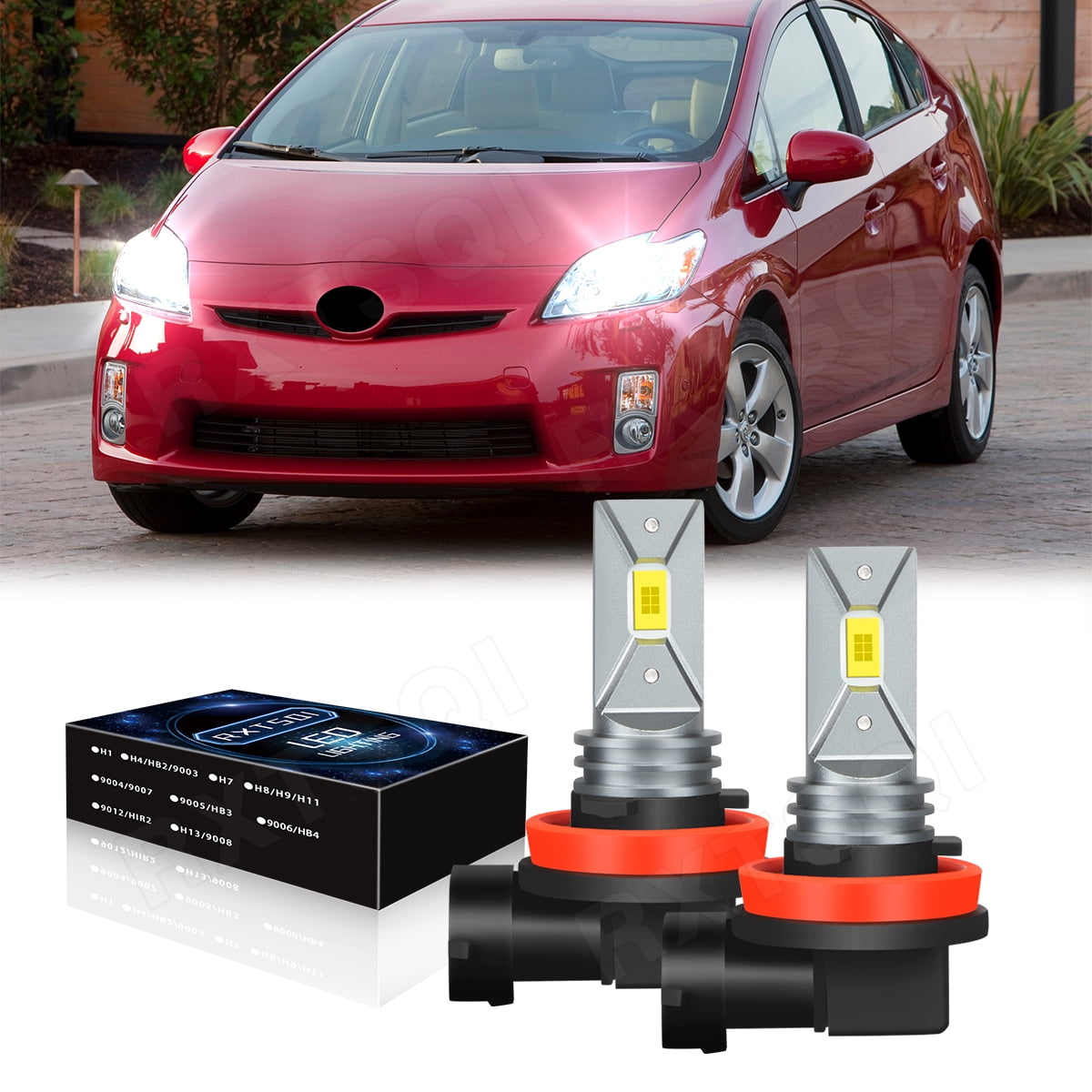 RXTSQI for Toyota Prius 2010-2015 - 2PC H11 LED Headlight Bulbs Low ...