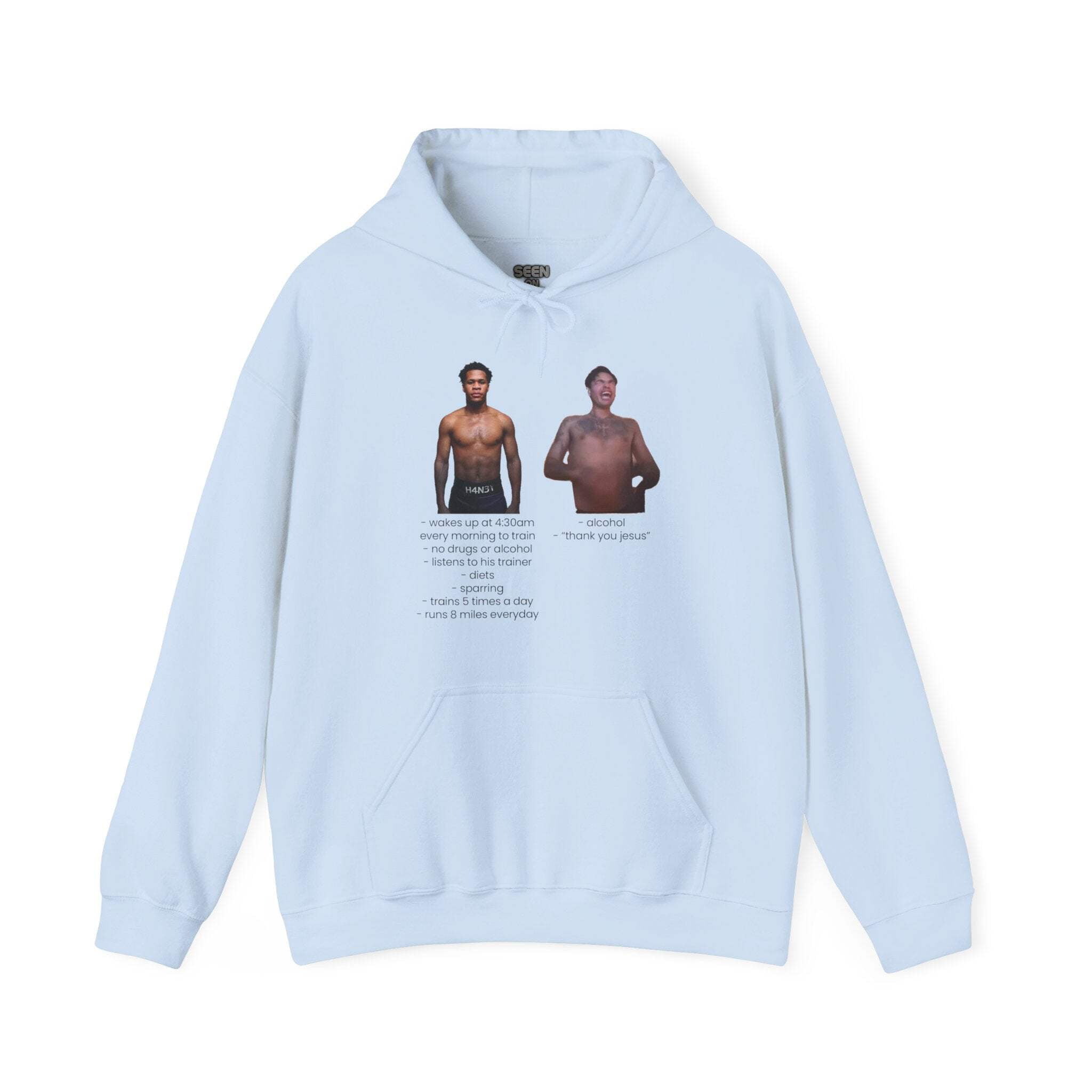 RYAN GARCIA v. DEVIN HANEY MEME BREAKDOWN HOODIE | 4 COLORS - Walmart.com