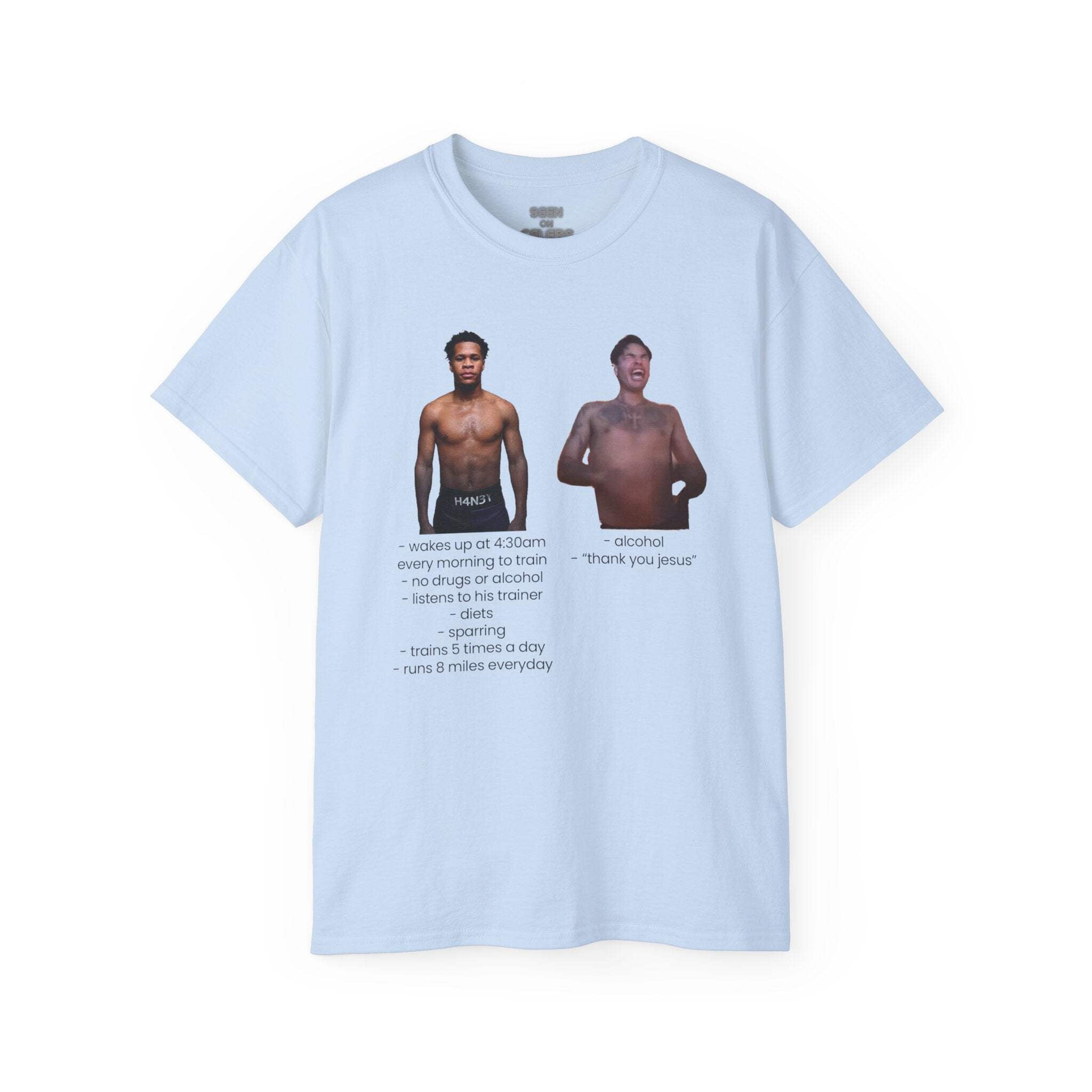 RYAN GARCIA v. DEVIN HANEY MEME BREAKDOWN T-SHIRT | 4 COLORS - Walmart.com
