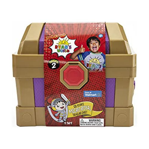 RYAN'S WORLD: Sir Ryan's Micro Royal Treasure Chest | Including Mini ...