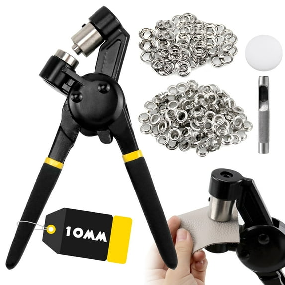 RYANSTAR RACING 3/8" Grommet Tool Kit, Handheld Eyelet Kit, Manual ...