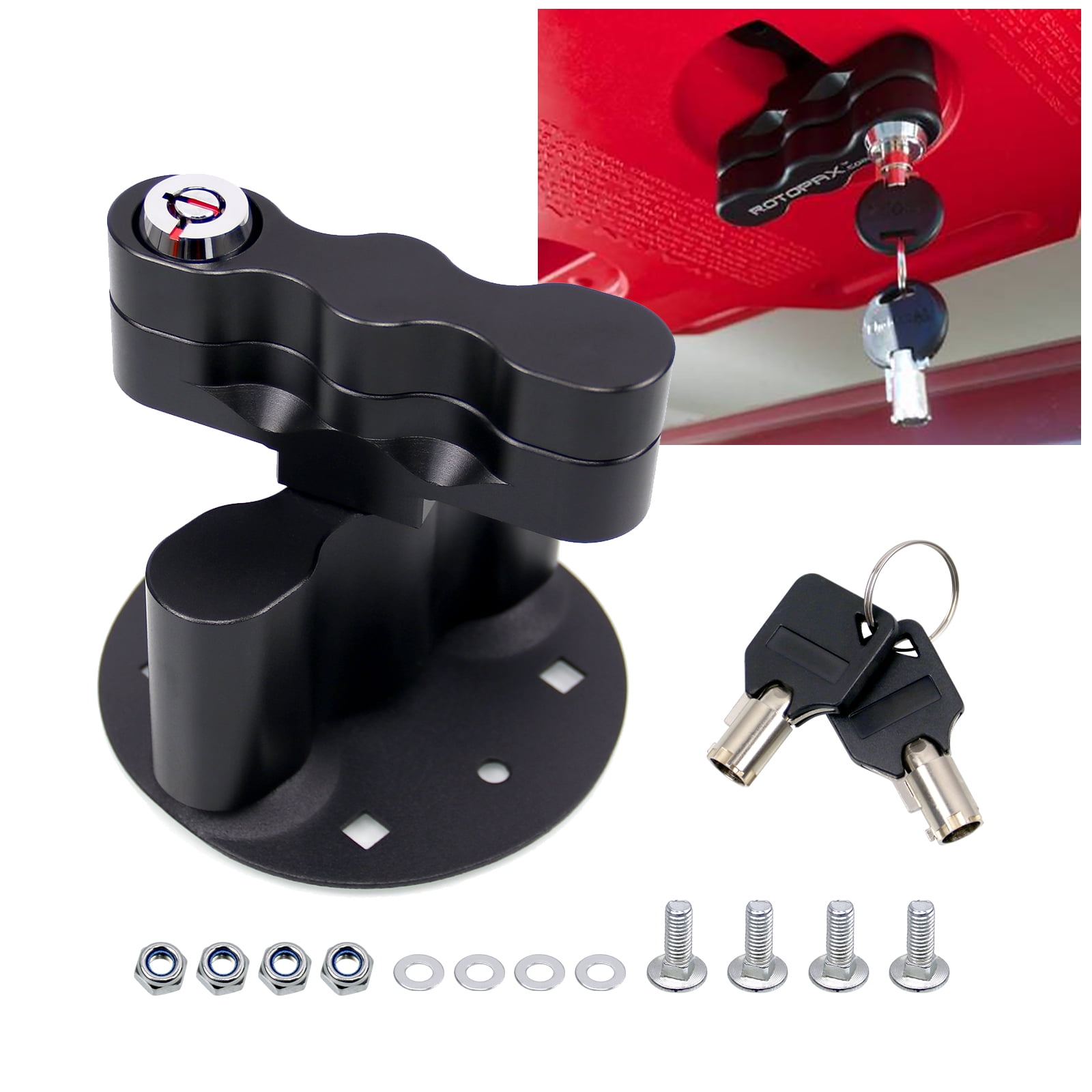 RYANSTAR RACING RX-DLX-PM Pack Mount Lock with Pack Mount Bracket Cargo ...
