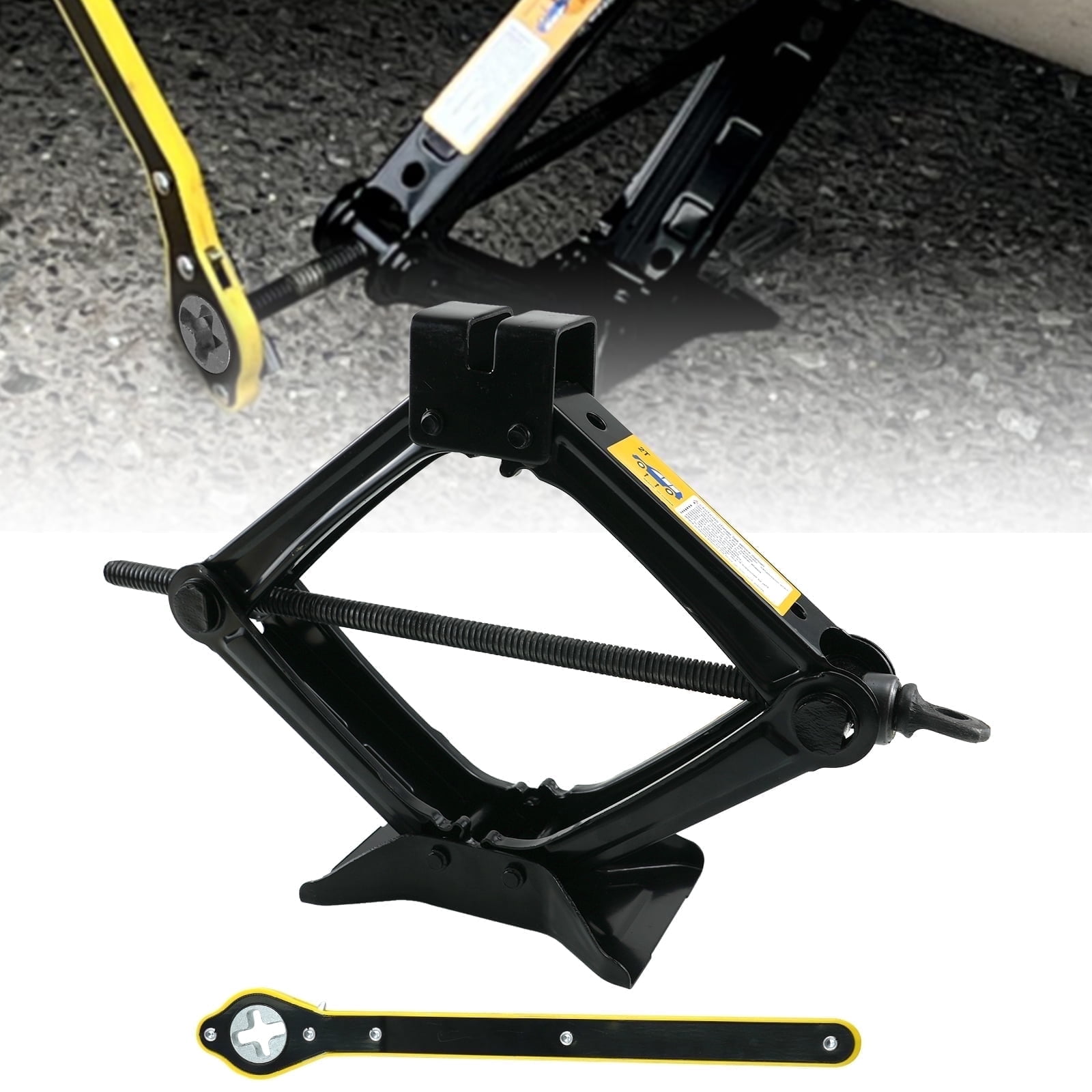 RYANSTAR RACING Scissor Jack, Portable Car Jack Kit 6614 lbs (3 Ton ...