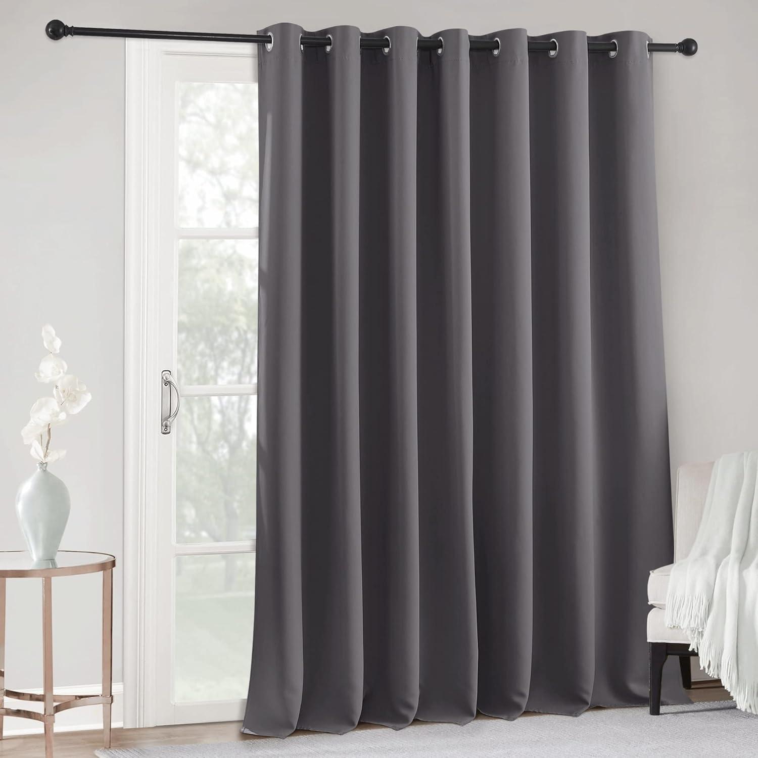 RYB HOME Blackout Patio Door Curtain - Room Divider Curtain Thermal ...