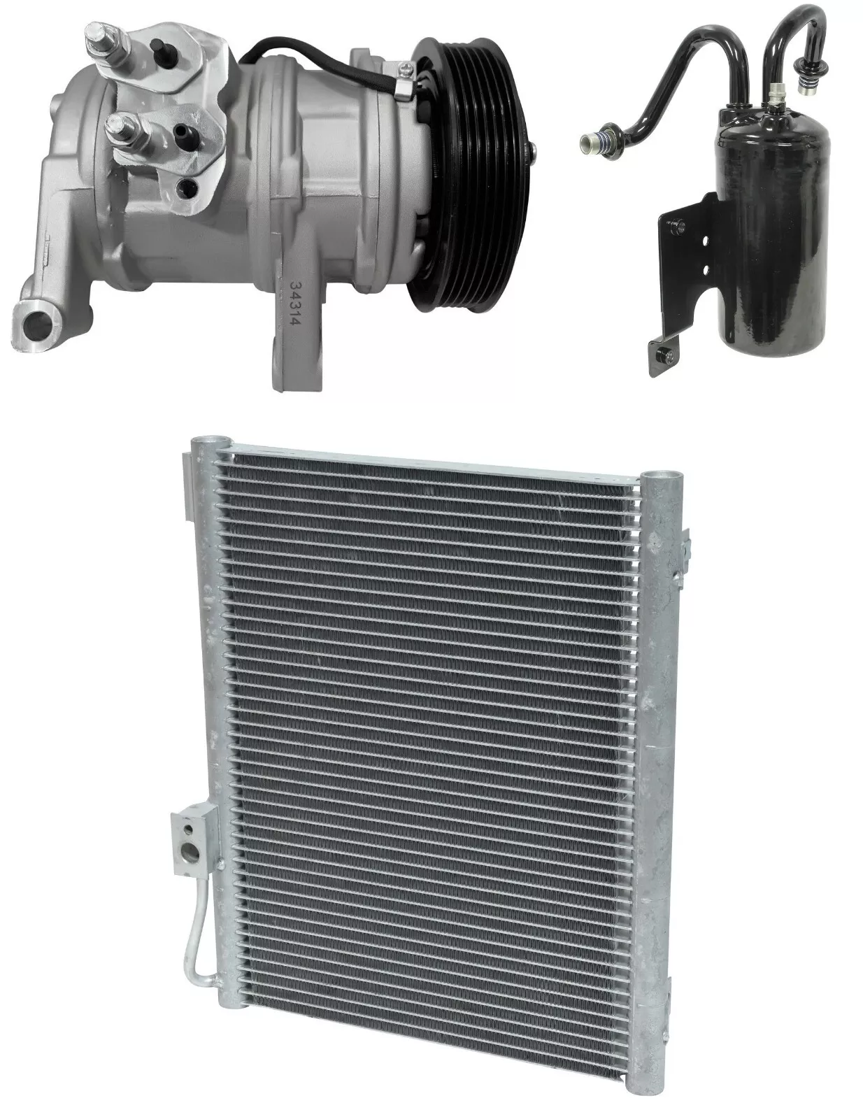 RYC New AC Compressor and Condenser Kit KT AI82A-N - Walmart.com