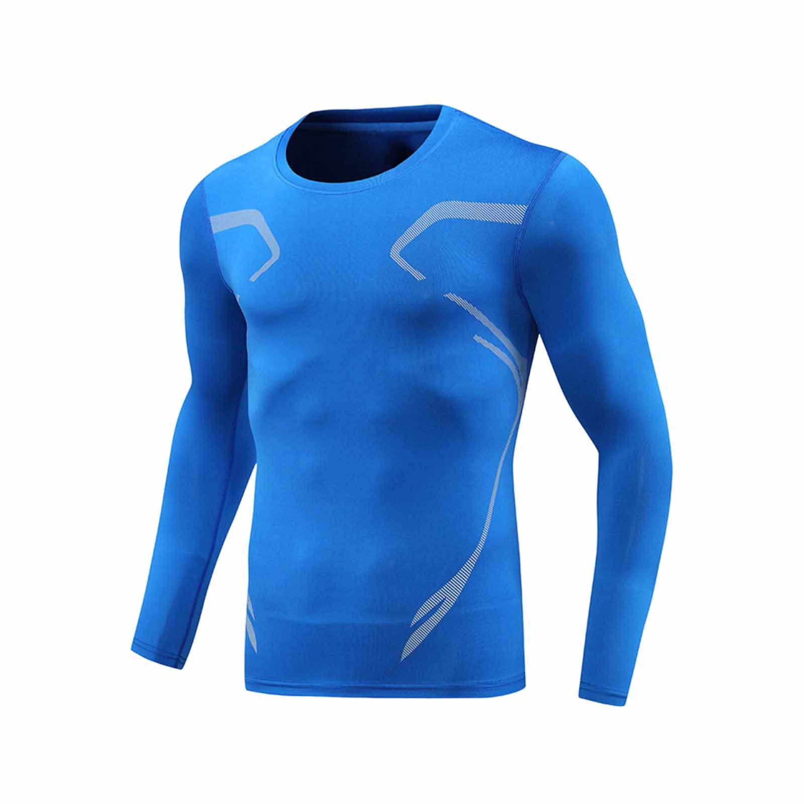 RYDCOT Compression Shirts for Men Long Sleeve Cool Quick Dry Athletic ...
