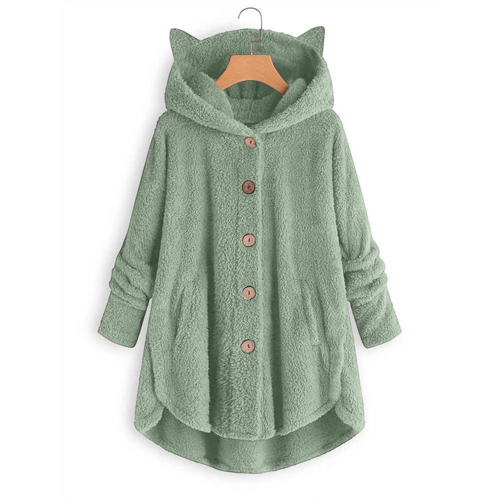 Rydcot Fuzzy Fleece Jackets For Women 2023 With Hood Winter Coats For