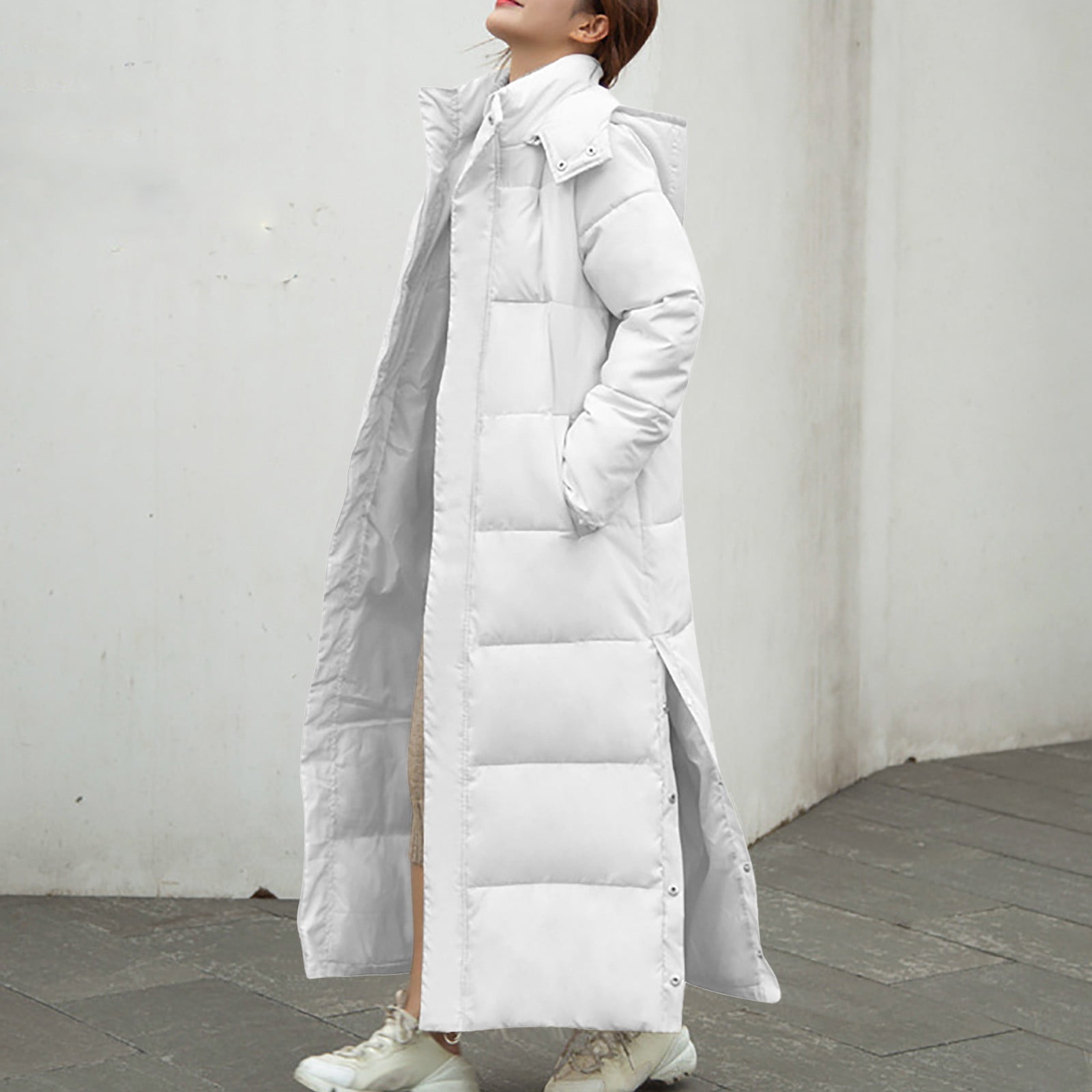 RYDCOT Long Coat for Women with Hood Plus Size Winter Coats Thicker ...